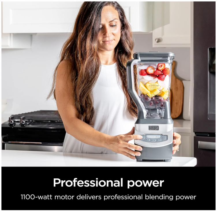 Ninja BL660 Professional Compact Smoothie & Food Processing Blender ...