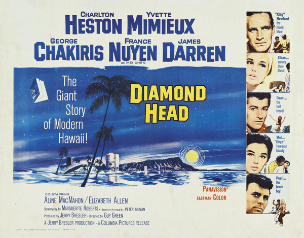 Diamond Head Charlton Heston movie poster print | eBay