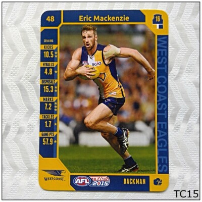 AFL Teamcoach 2015 #48 Eric Mackenzie | eBay
