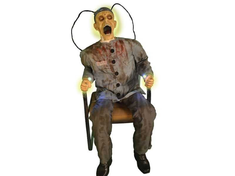 Animated Death Row Prop Halloween Animatronic Prisoner Horror Electric ...