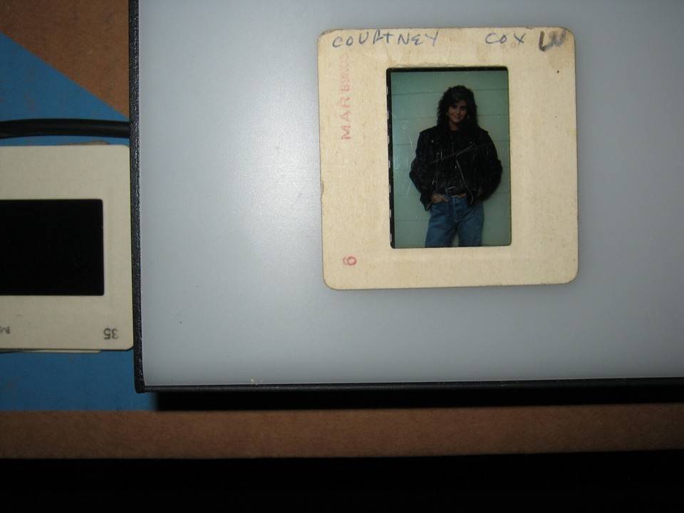 Original 1989 Magazine Archive 35mm Publicity Slide COURTNEY COX #1 | eBay
