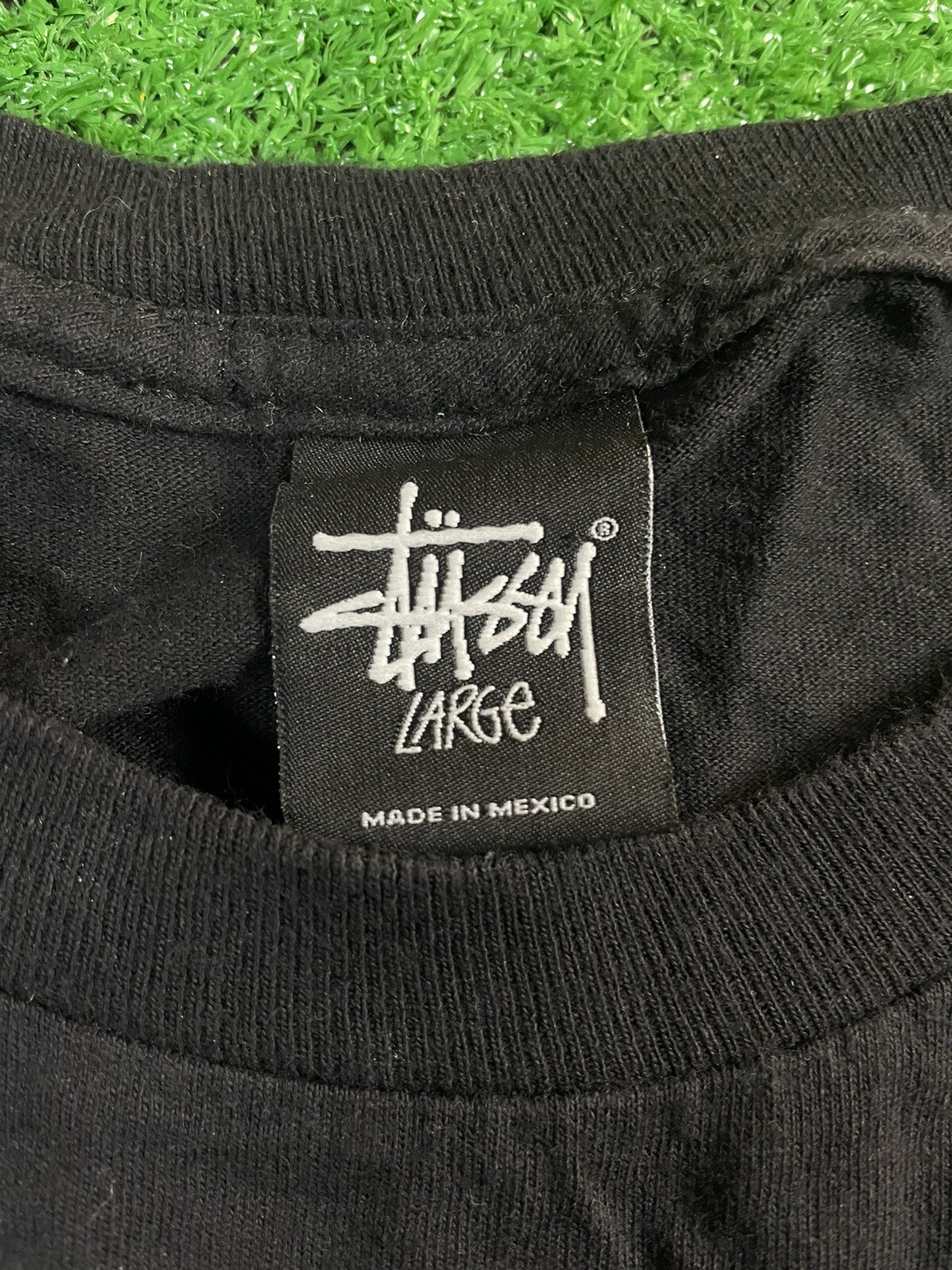 Vintage Y2K Stussy Multi Logo Tribe Rat Wordwide Blac… - Gem