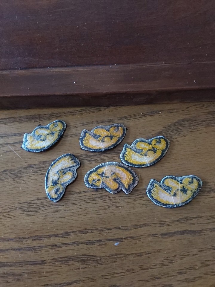Lot Of 6 Iowa Hawkeyes vintage iron on embroidered patches | eBay