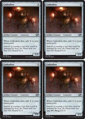 4x CATHODION Commander 2014 MTG Artifact Creature Construct Unc | eBay UK