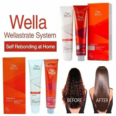 WELLA STRAIGHT(N) Permanent Straight System Hair Straightening Cream ...