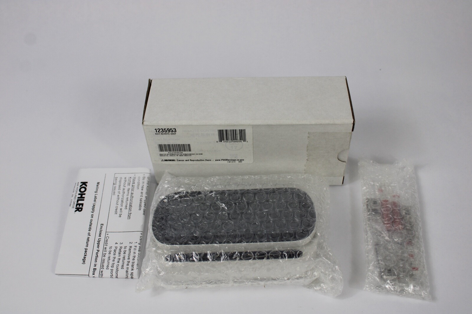 Kohler 1235953 Veil Integrated Remote Control System - NOS OPEN DMG BOX ...