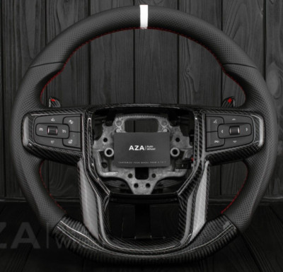 GMC Sierra Silverado Denali 2019+ Heated Carbon Custom Steering Wheel ...