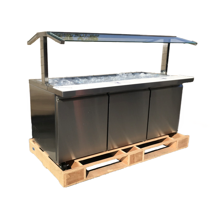 NSF 72" Commercial Buffet Cold Table Refrigerator Salad Bar Cooler | eBay