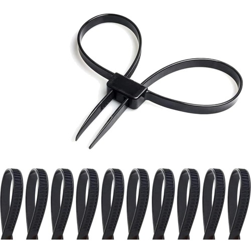 10 PCS Heavy Duty Flex Cuffs - Double Locking Nylon Restraints, 250 lbs ...