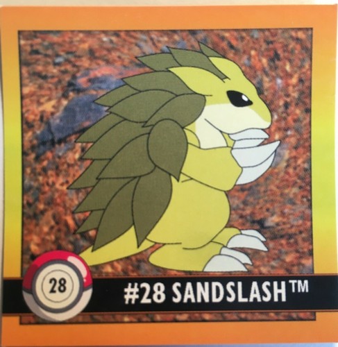 STICKERS POKEMON NEUF N°28 SABLAIREAU / SANDSLASH ARTBOX DE 1999 | eBay