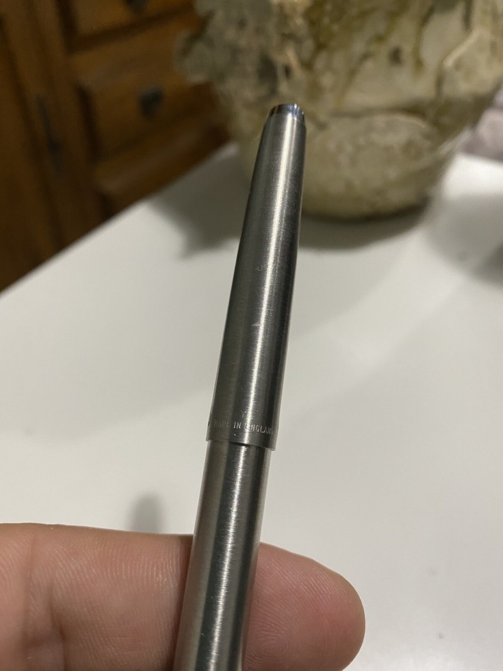 Parker 45 Cap Actuated Ballpoint Pen, Stainless Steel Flighter Model ...