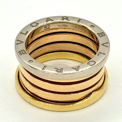 BVLGARI 18k Tri-Color Gold B.Zero1 4-Band Ring Sz 52 / U.S. 6 - 11 ...