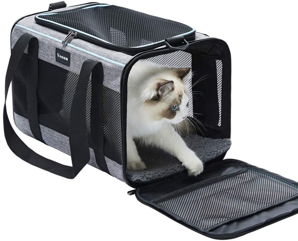 17.5x11x11 Inches Cat, Dog Carrier for Pets Up to 16 Lbs, Soft-Sided ...
