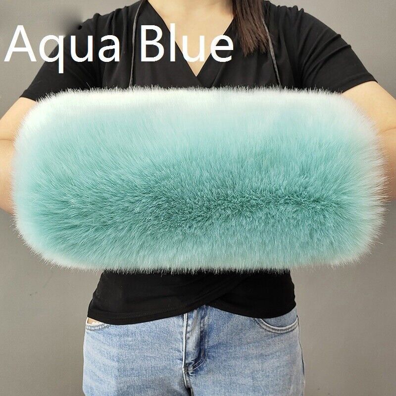 Fluffy Plush Faux Fur Hand Muff Gloves Winter Warm Home Office Outdoor ...
