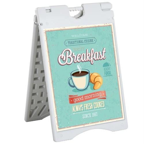 22x28 Plastic A-Frame Sign Outdoor Display Board for Business Promotion ...