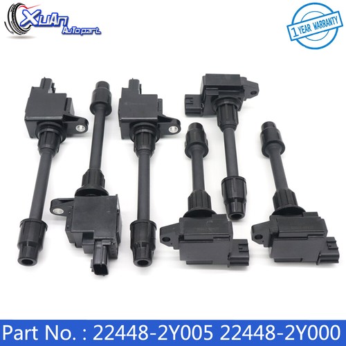 6x 22448-2Y005 22448-2Y000 Ignition Coils For Infiniti I30 Nissan ...