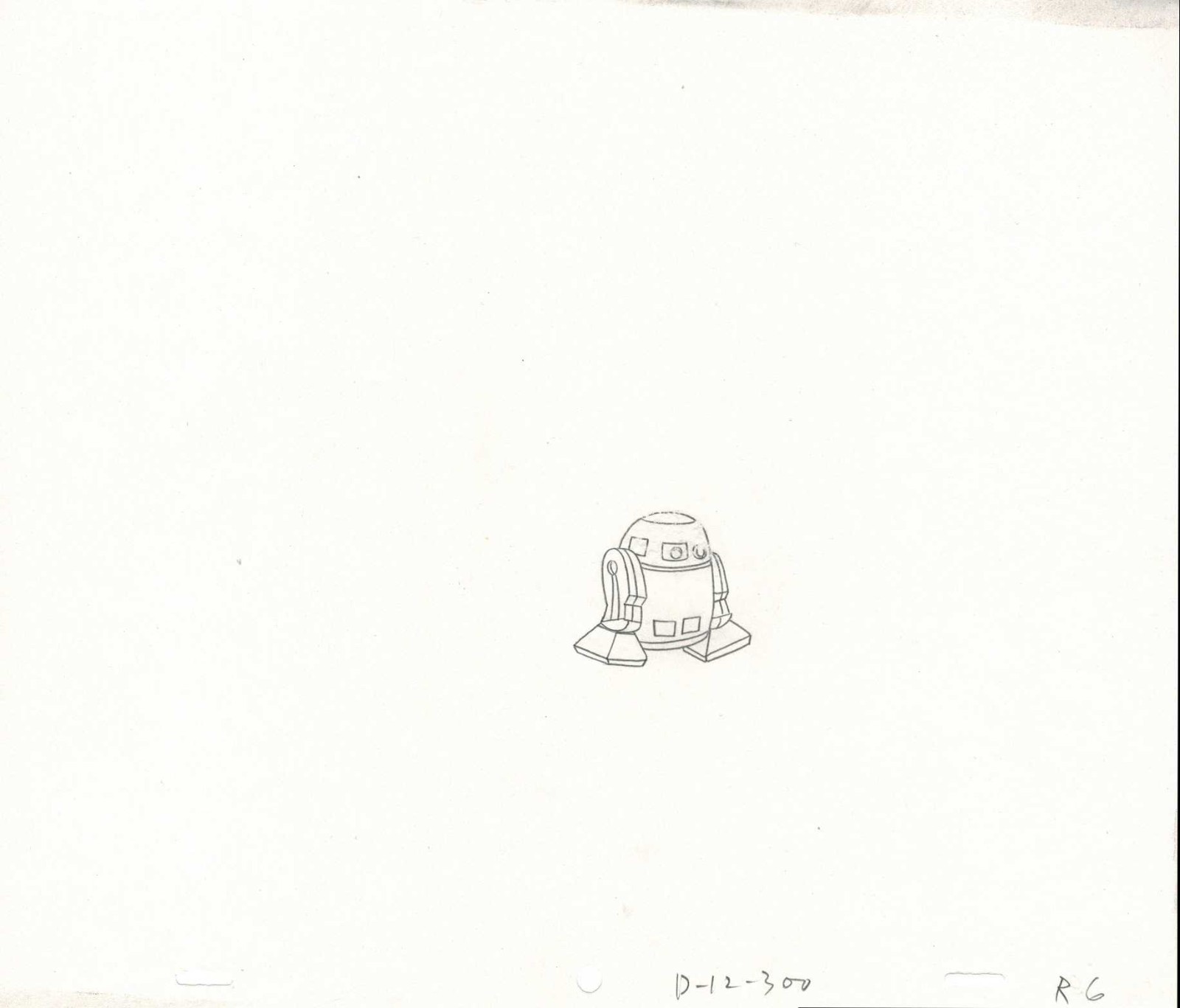 STAR WARS DROIDS R2-D2? 1985 ORIGINAL ANIMATION ART PRODUCTION DRAWING ...