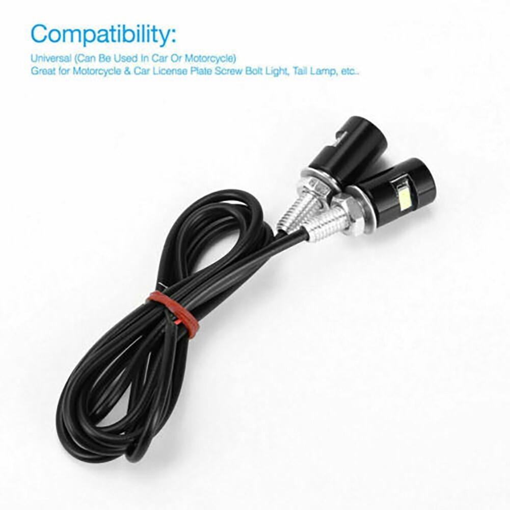 4pack LED License Plate Lights Bolt LED License Motorcycle High Quality ...