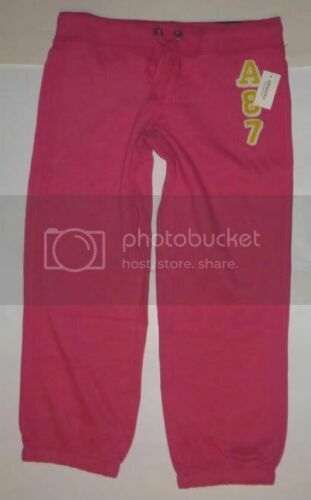Womens AEROPOSTALE A87 Solid Cinched Heritage Capri Sweat Pants Capris ...