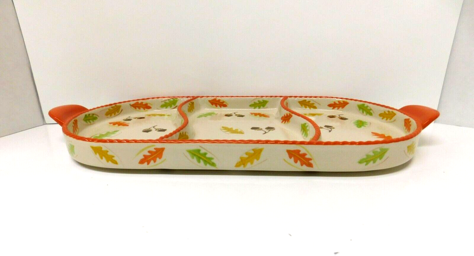 TempTations Old World Serving Platter 3 Section Divided 16"x8" Tray by ...