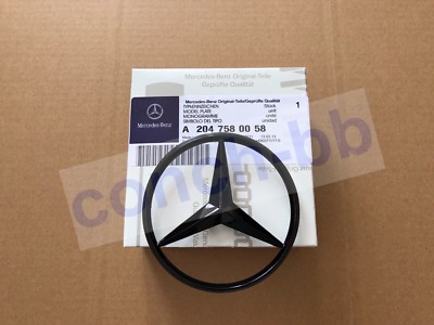 Gloss Black star badge for Mercedes C Class W204 2008-14 Rear Boot ...