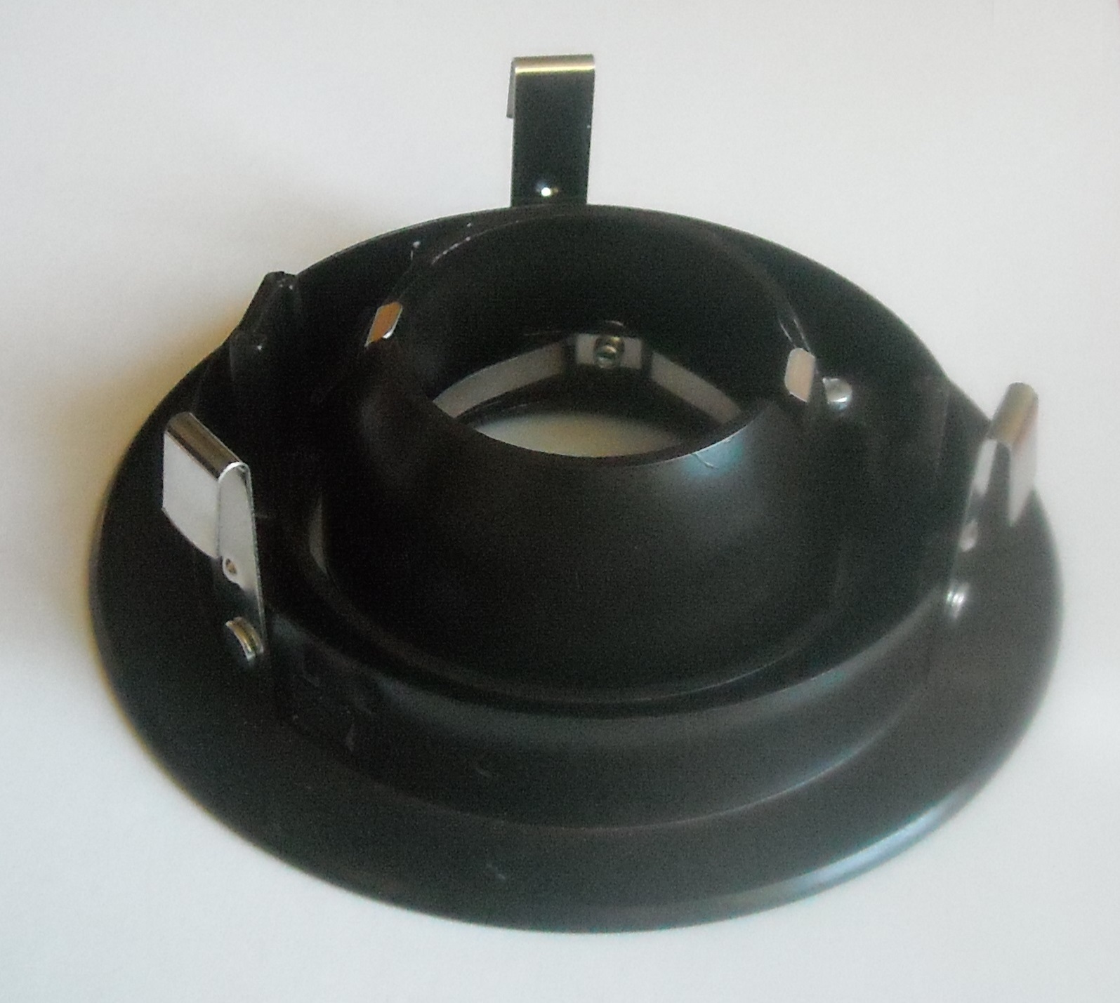 4" INCH CAN 12V MR16 RECESSED LIGHT ADJUSTABLE RING GIMBAL TRIM BLACK ...