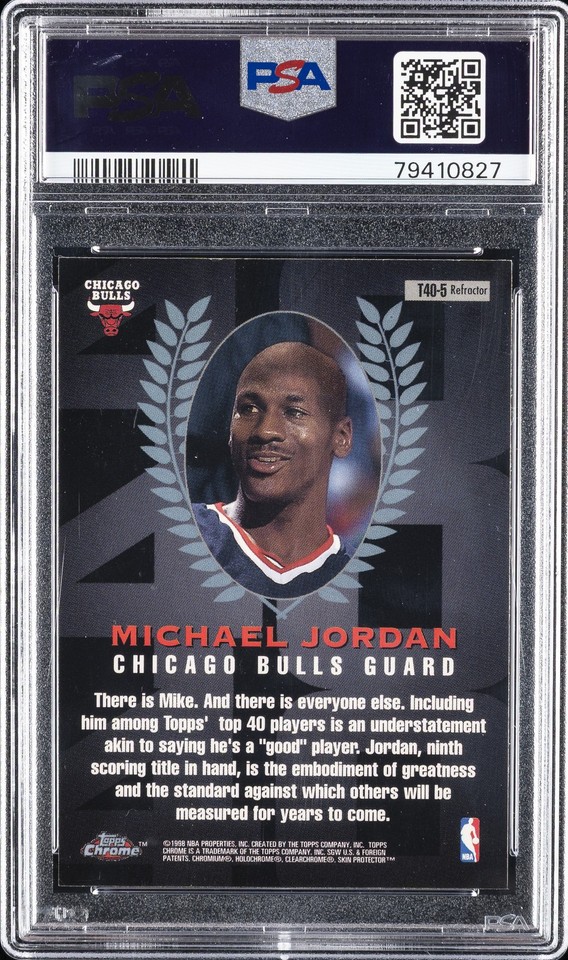 1997 TOPPS CHROME TOPPS 40 REFRACTOR #T5 MICHAEL JORDAN PSA 8 | eBay