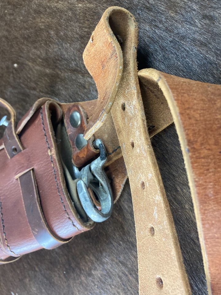 Swedish Army M1910 Mauser Leather Bandolier for Carl Gustaf M1896 8mm ...