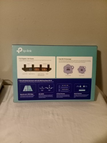 TP-Link Archer AC1900 Dual Band Mu Mimo Wi-Fi Router Gigabit Port NEW ...