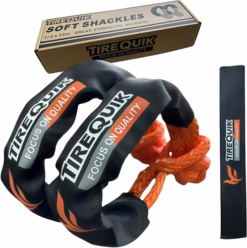 Soft Shackle 1/2" X 22" 60,600LBS Breaking Strength, Synthetic Offroad ...