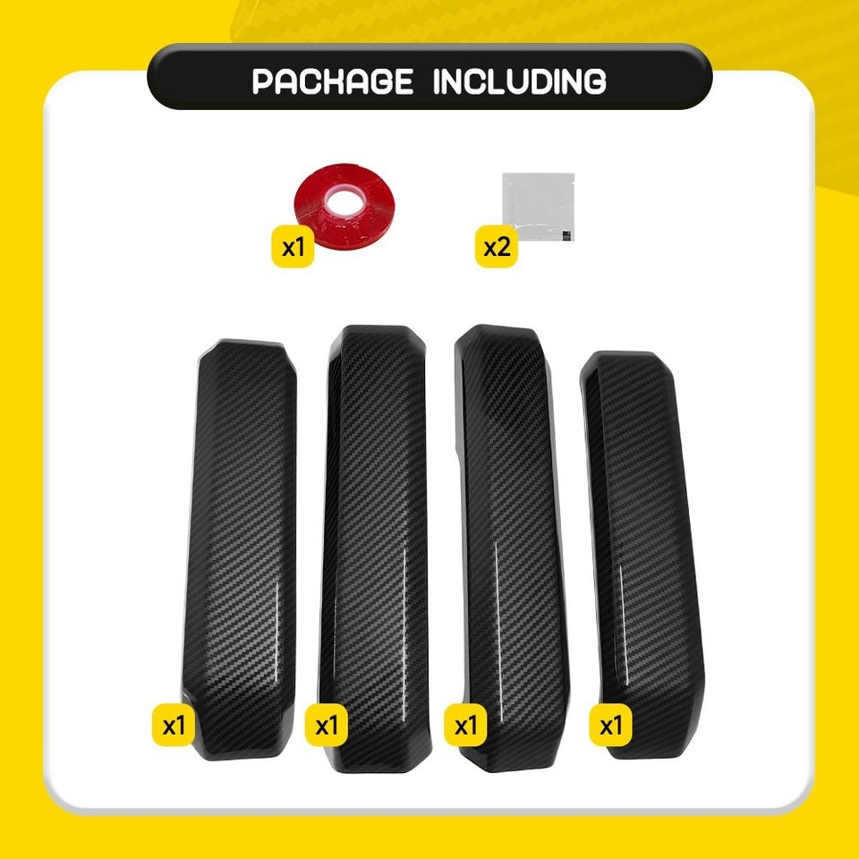 4PCS Inner Interior Door Cover Handle Trim for F150 Ford 2015-2020 ...