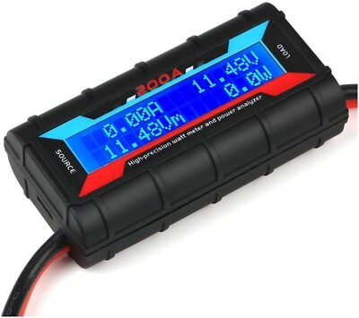 inline DC Power Analyzer Watt Volt Amp Meter 12V 24V Solar Wind ...