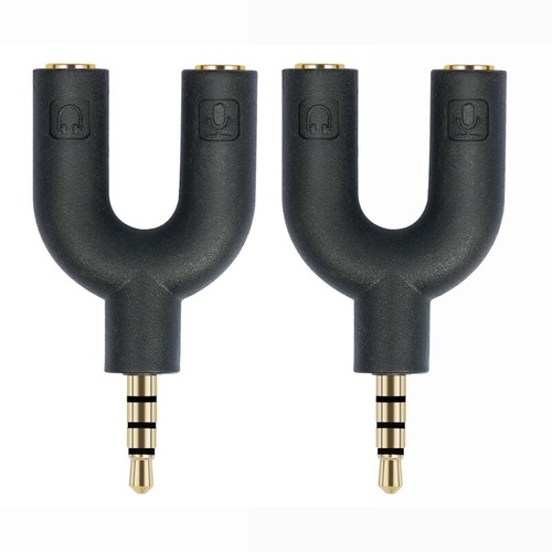 3.5mm TRRS Auditor Cable Adapter For Headphones Devices CTIA Standard ...