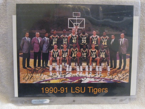1990-91 LSU Fighting Tigers Basketball Team Photo - SHAQUILLE O'NEAL ...