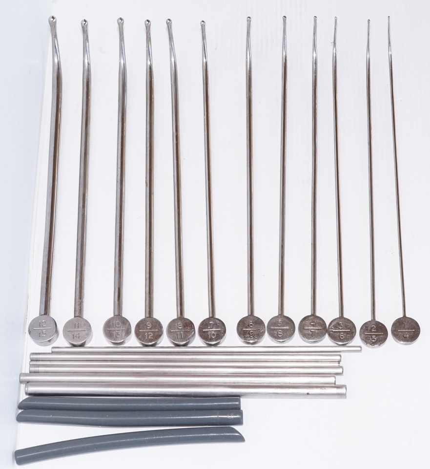 USL Urethral Dilator Set Dilation Probes -set of 12- 1.8mm to 6.9mm ...