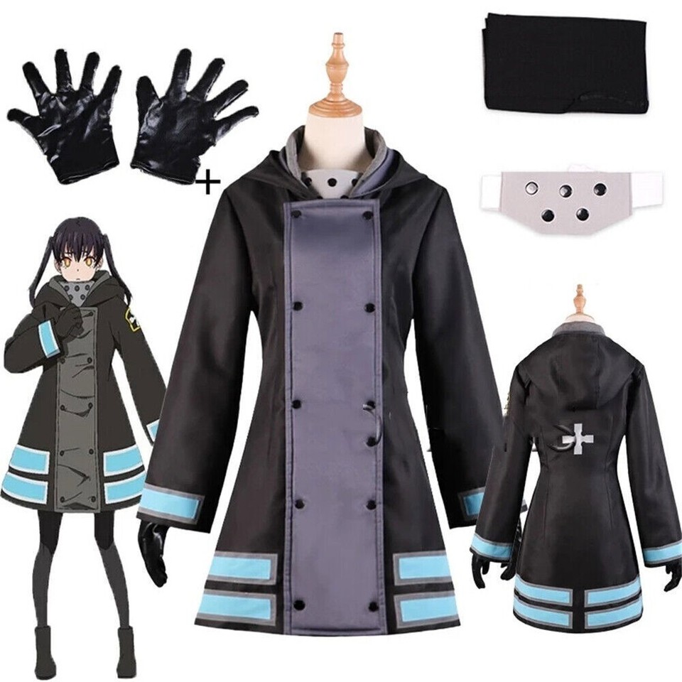 Anime Fire Force Shinra Kusakabe Kotatsu Tamaki Cosplay Costume Uniform ...