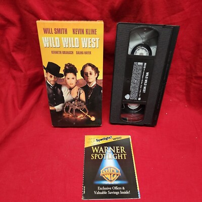 Wild Wild West VHS 1999 Will Smith Salma Hayek Kevin Kline Kenneth ...