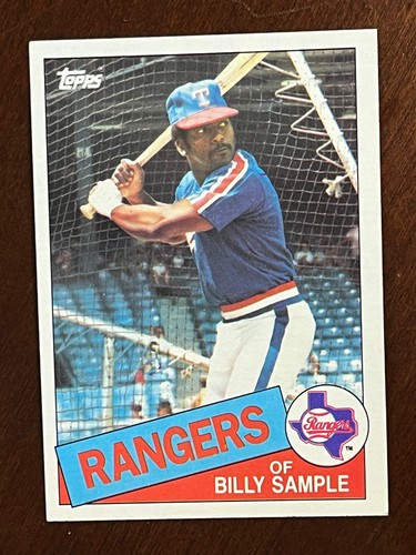 1985 Topps Baseball #337 Billy Sample Texas Rangers | eBay