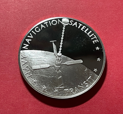 TRANSIT FLIGHTS SERIES PROOF AMERICA IN SPACE STERLING SILVER MEDAL ...