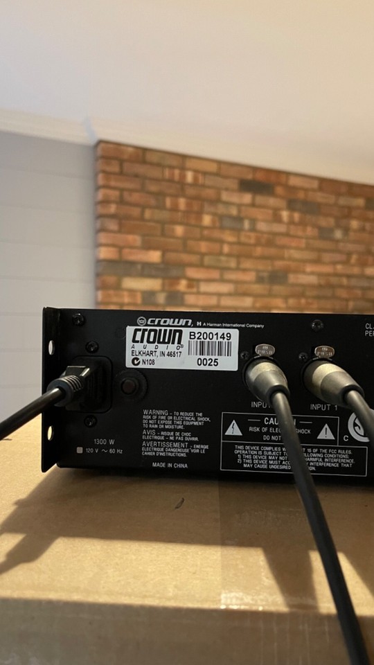 CROWN POWER AMP XLS-402 HIGH POWER PROFESSIONAL RACK-MOUNT AMPLIFIER ...