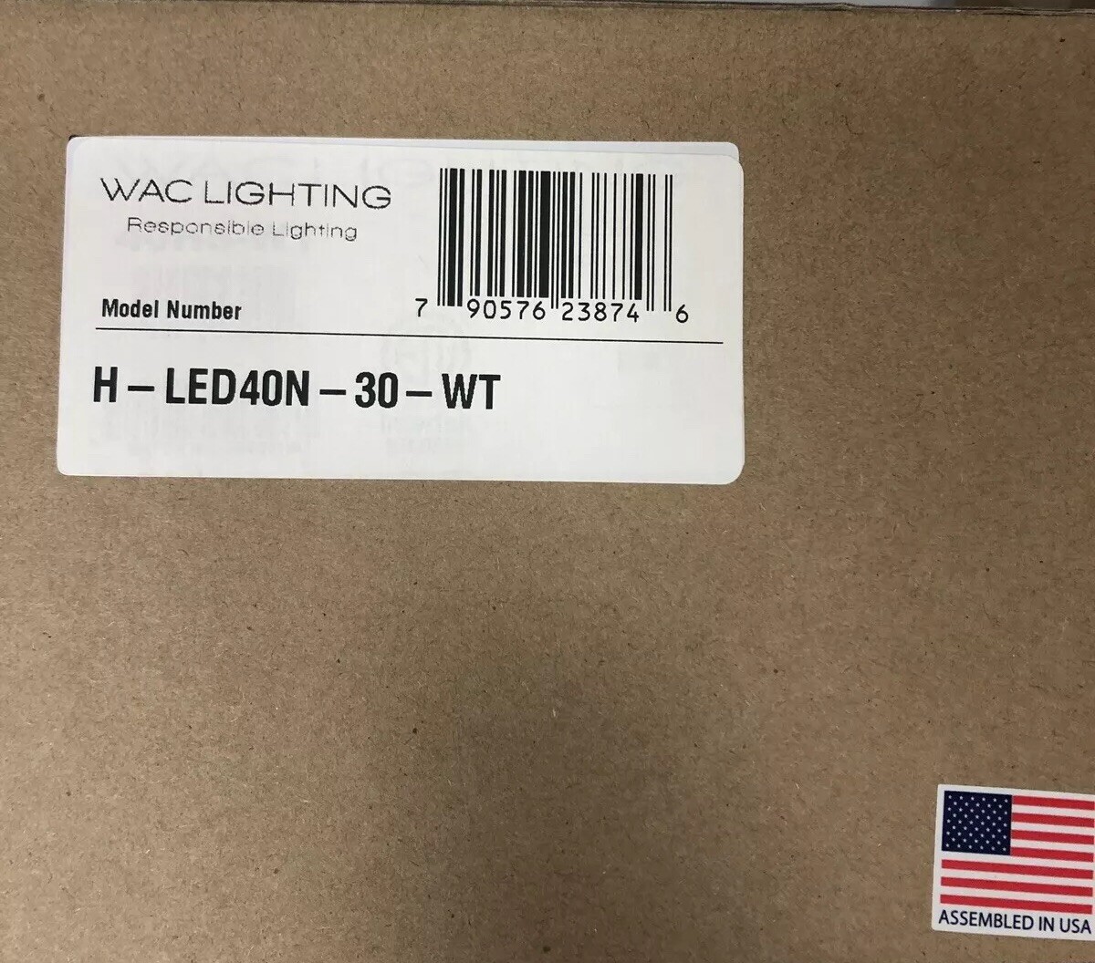 WAC Lighting LOGOS Model: LED40 - H Track 3000K 24° Narrow Flood White ...