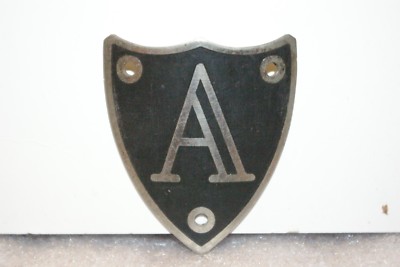NOS 1920's-1930's Monogram Full Size Metal Motometer Cap Shield Letter ...