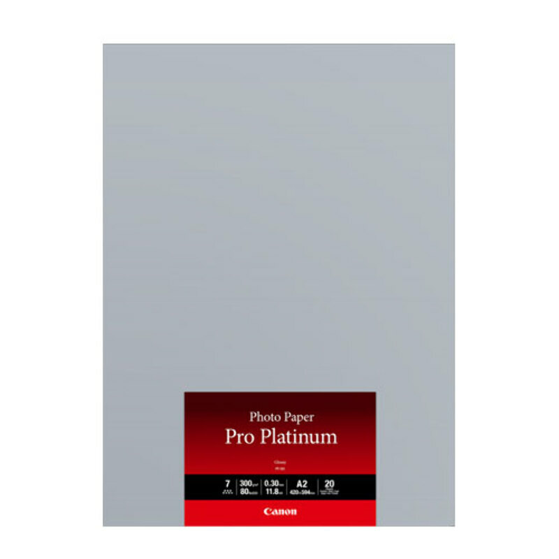 Canon Pro Platinum A2 Photo Paper - 300 GSM - 20 Sheets - 420 x 594 mm ...