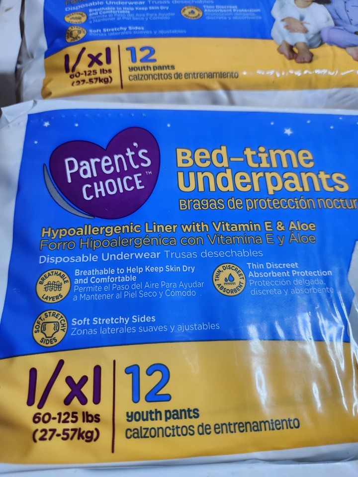 A case of 48 parents choice bedtime overnight kids pull ups Boy and ...