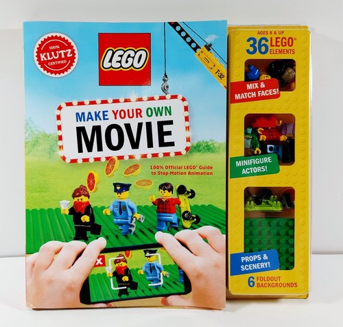 LEGO Set Make Your Own Movie Guide Stop Motion Animation Book by Klutz ...