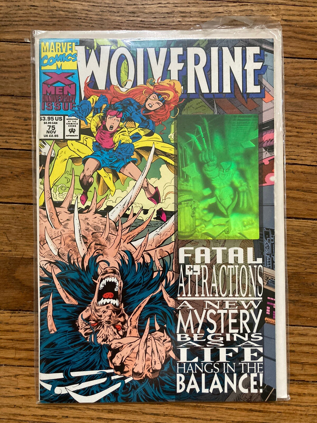 1993 Wolverine #75 1st App Bone Claws Key Direct Edition Kubert ...