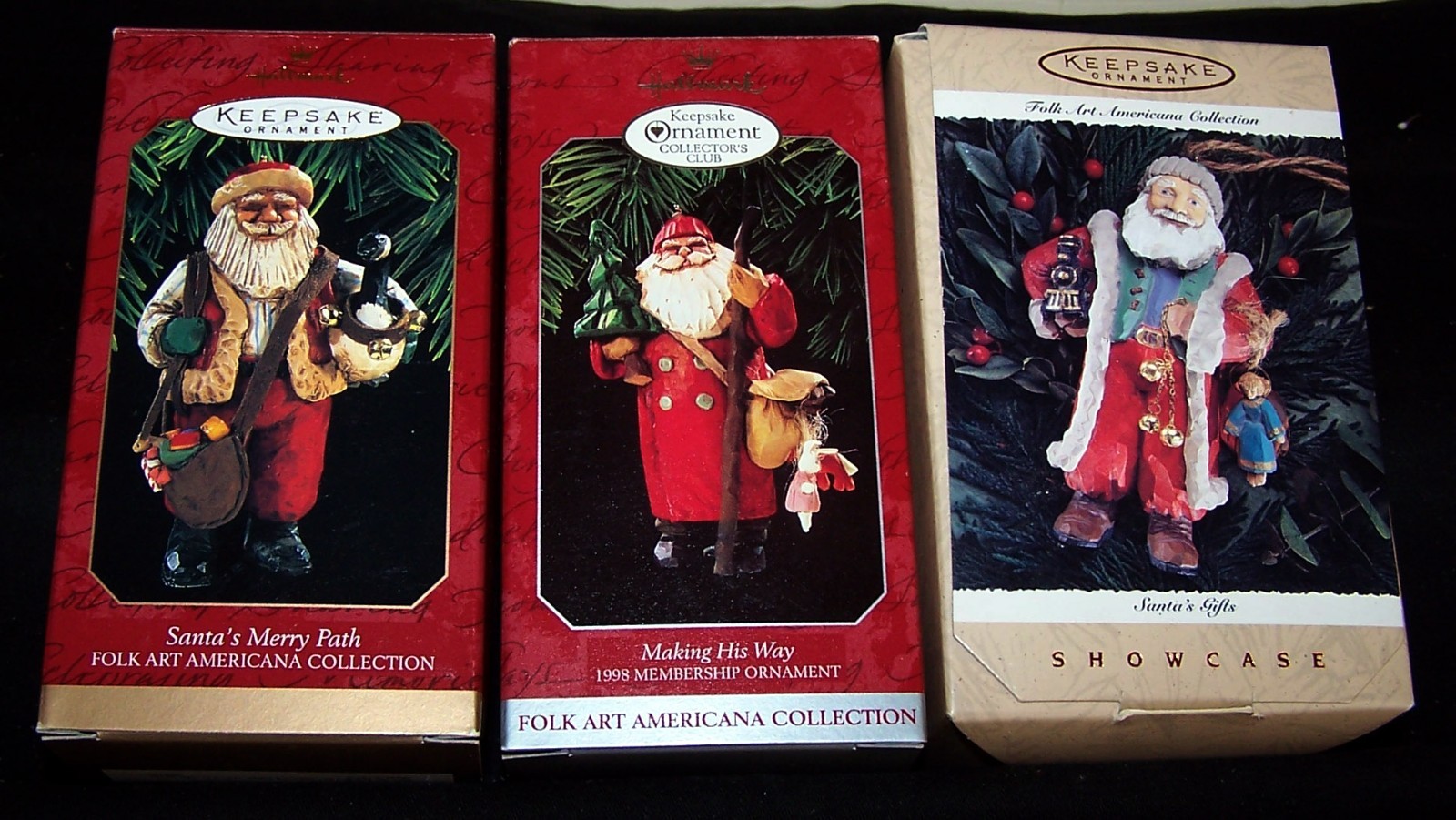 Hallmark Santa's Merry Path, Making His Way, Santa's Gifts, NIB, Lot/3 ...