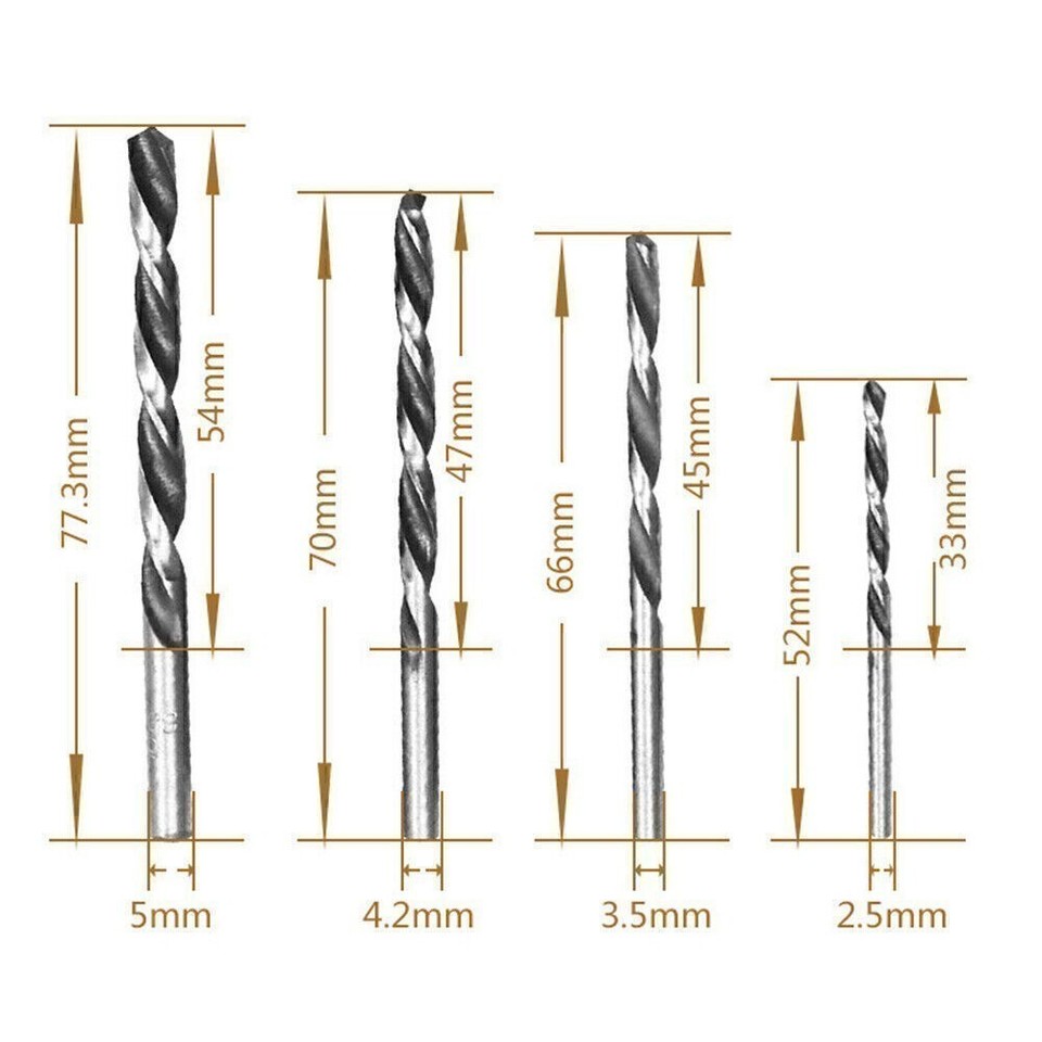 M3-M6 Machine Screw Metric Tap Reamer T-Handle Wrench Twist Drill Bit ...