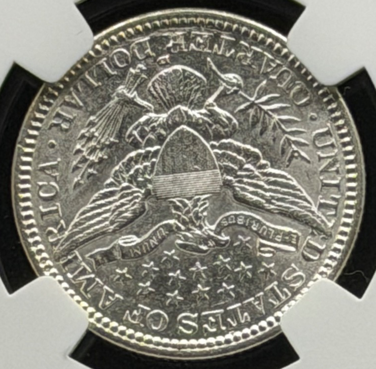 1908 D SILVER UNITED STATES BARBER QUARTER 25C COIN NGC ABOUT UNC 53 ...