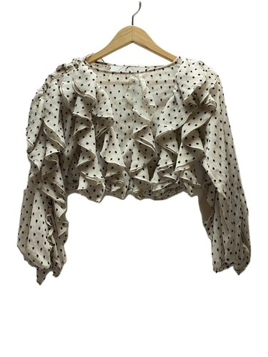 SNIDEL Long Sleeve Blouse Polyester SWFB241130 24SS Volume Frill Blouse ...